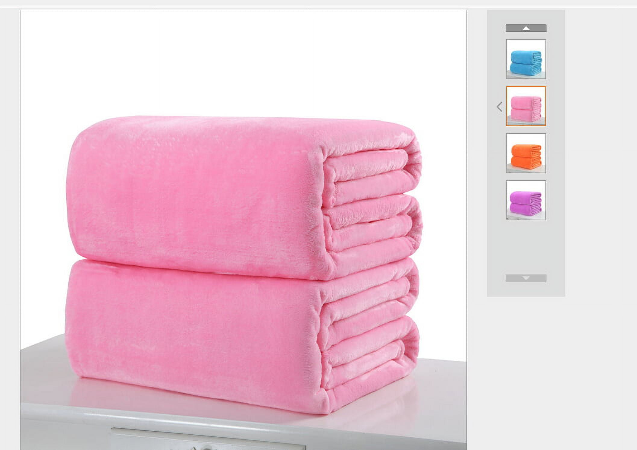 Calming Blankets Flannel Super Soft Warm Solid Sheet, Micro Plush ...