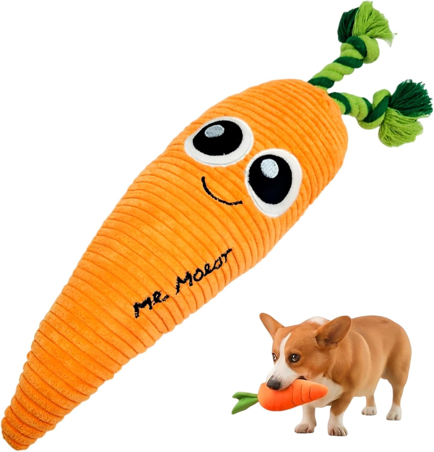 Calming Carrot Dog Toy, 2025 Upgraded Mellow Dogs Calming Carrot, 29.5 ...