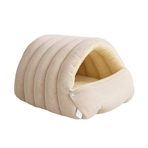 Calming Cat Beds, Fluffy Plush Round Cat Cave Washable, Cozy Warming ...