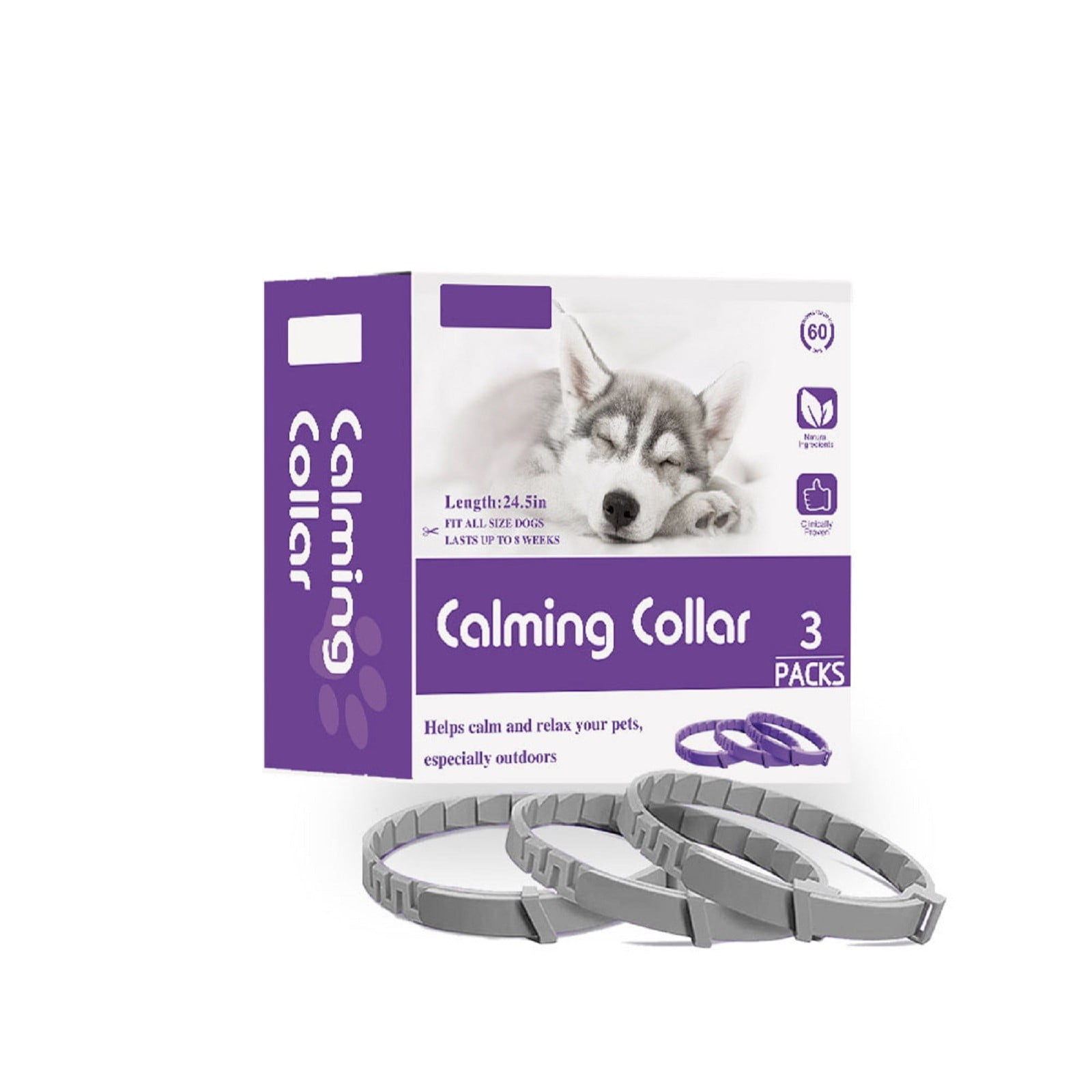 Calming Collar, 3 Pack Pet Calming Collar With For Anxiety In Cats And ...