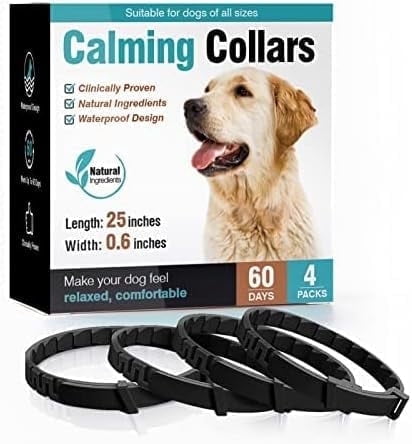 Calming Collar for Dogs 4 Packs Dog Relief Anxiety Stress Pheromone ...