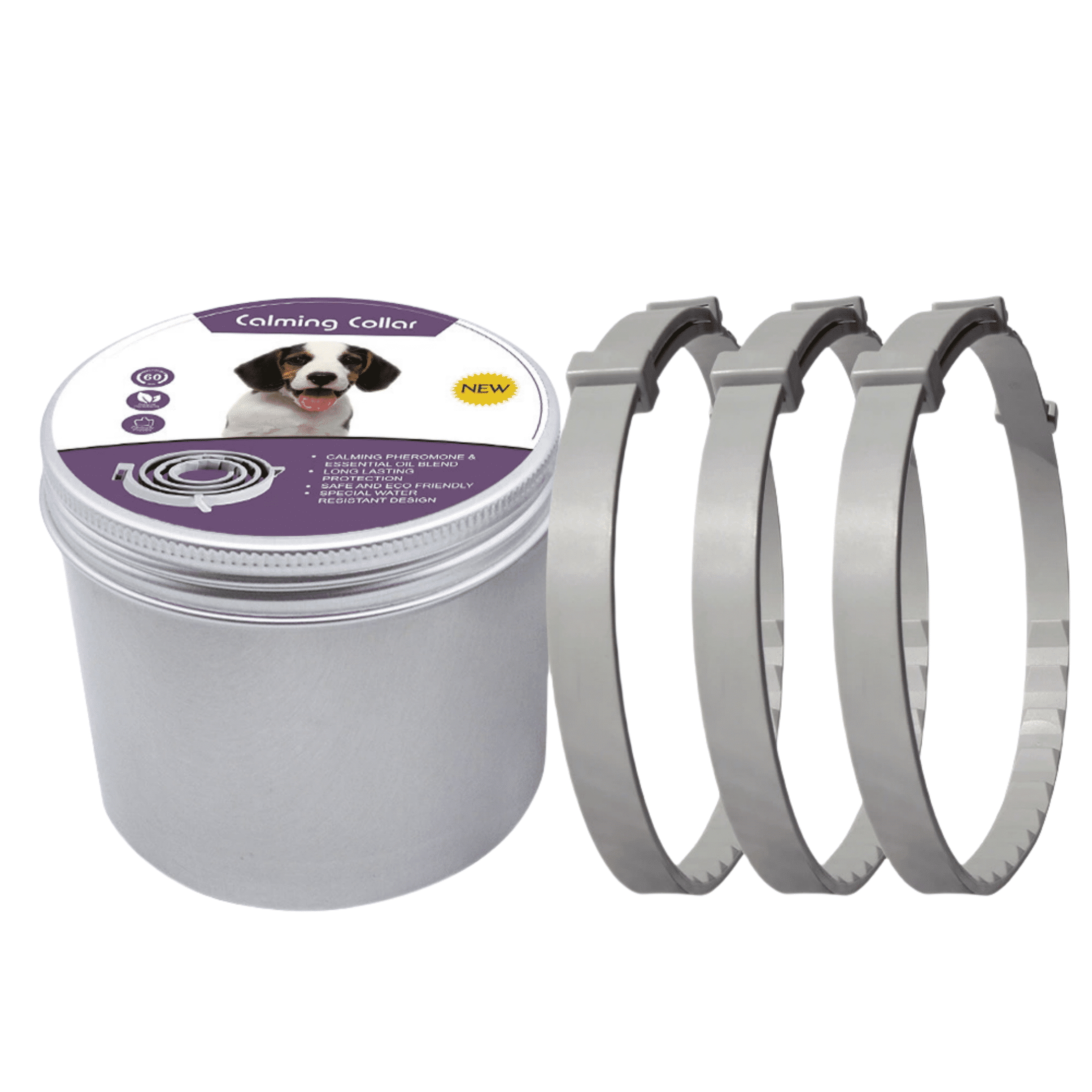 Calming Collar for Dogs, Relieves Anxiety, Adjustable Design, Provides ...