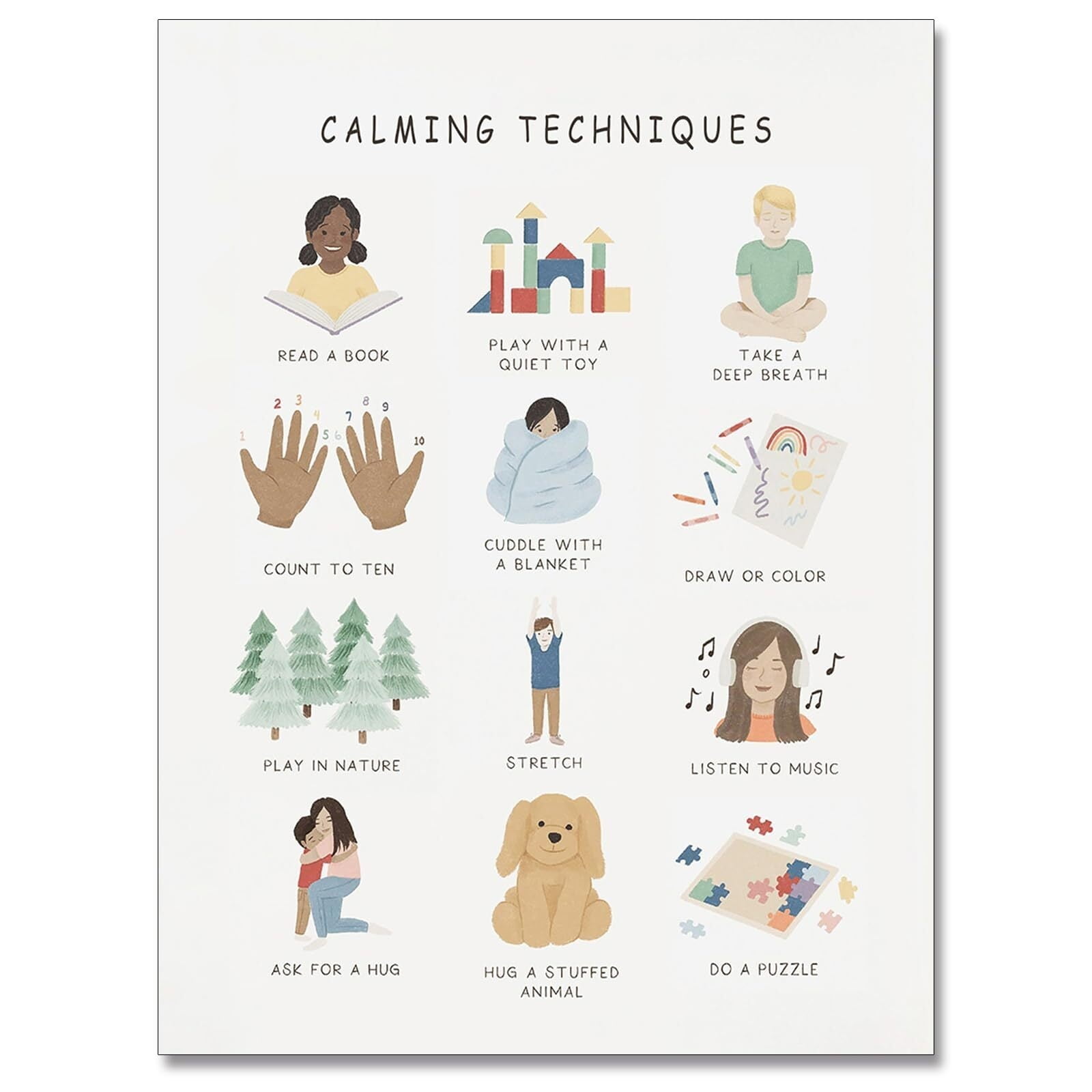 Calming Corner Classroom Mental health Posters Feelings Calming ...