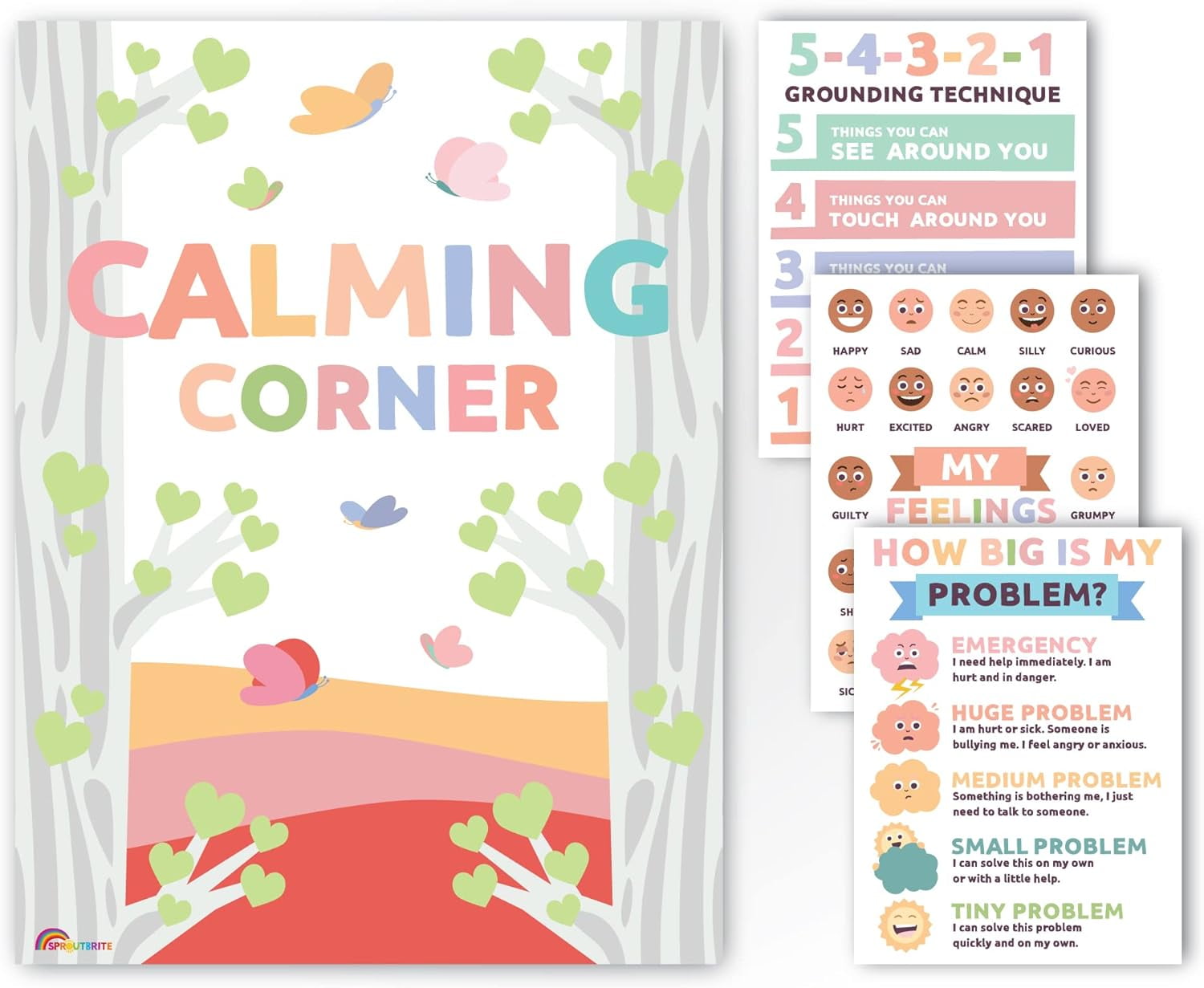 Calming Corner for Classroom -10 pack - Classroom Decor for Elementary ...