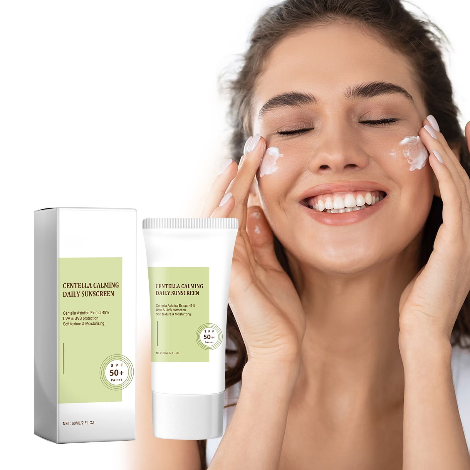 Calming Daily Sunscreen 50+ PA++++ & No WhiteAsiatica Dry Oily ...