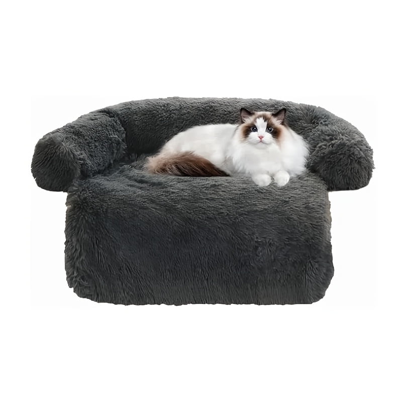[Calming Dog Bed] Calming Dog Bed - Fluffy Plush Sofa Cushion With ...