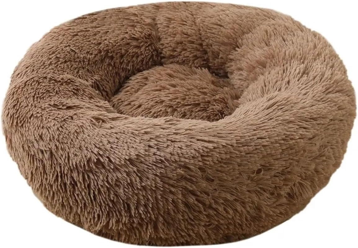 Calming Dog Bed & Cat Bed, Anti-Anxiety Donut Dog Cuddler Bed, Warming ...