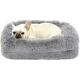 Calming Dog Beds for Small Dogs, Dual Layer Orthopedic Egg Crate Foam ...