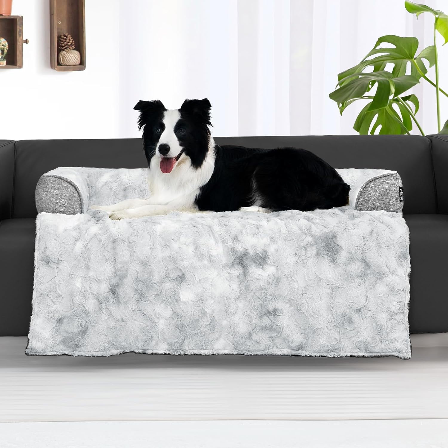 Calming Dog Couch Bed for Large Dogs, 41 x 37 Inch Waterproof Memory ...