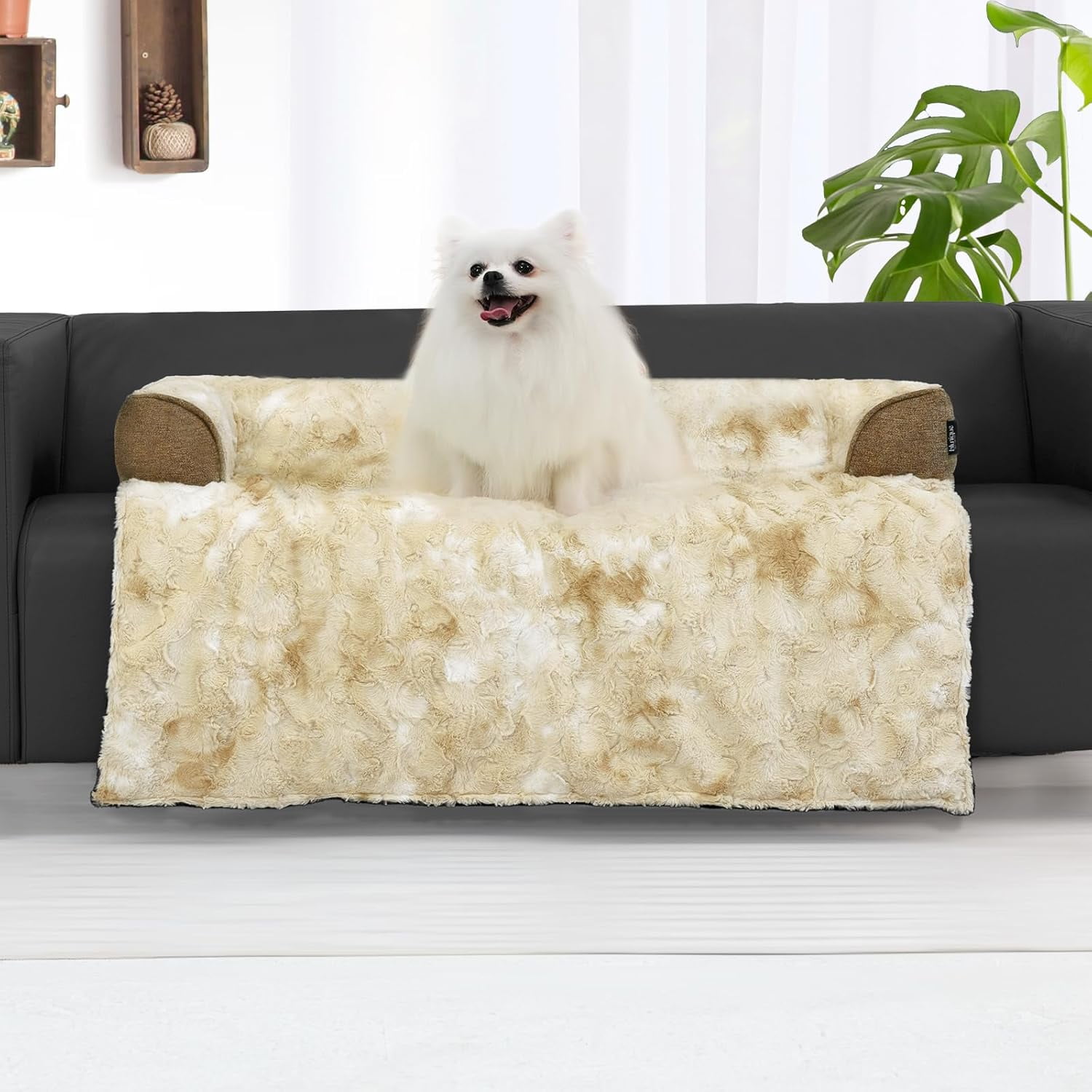 Calming Dog Couch Bed for Medium Dogs/Cats, 35 x 31 inch Waterproof ...