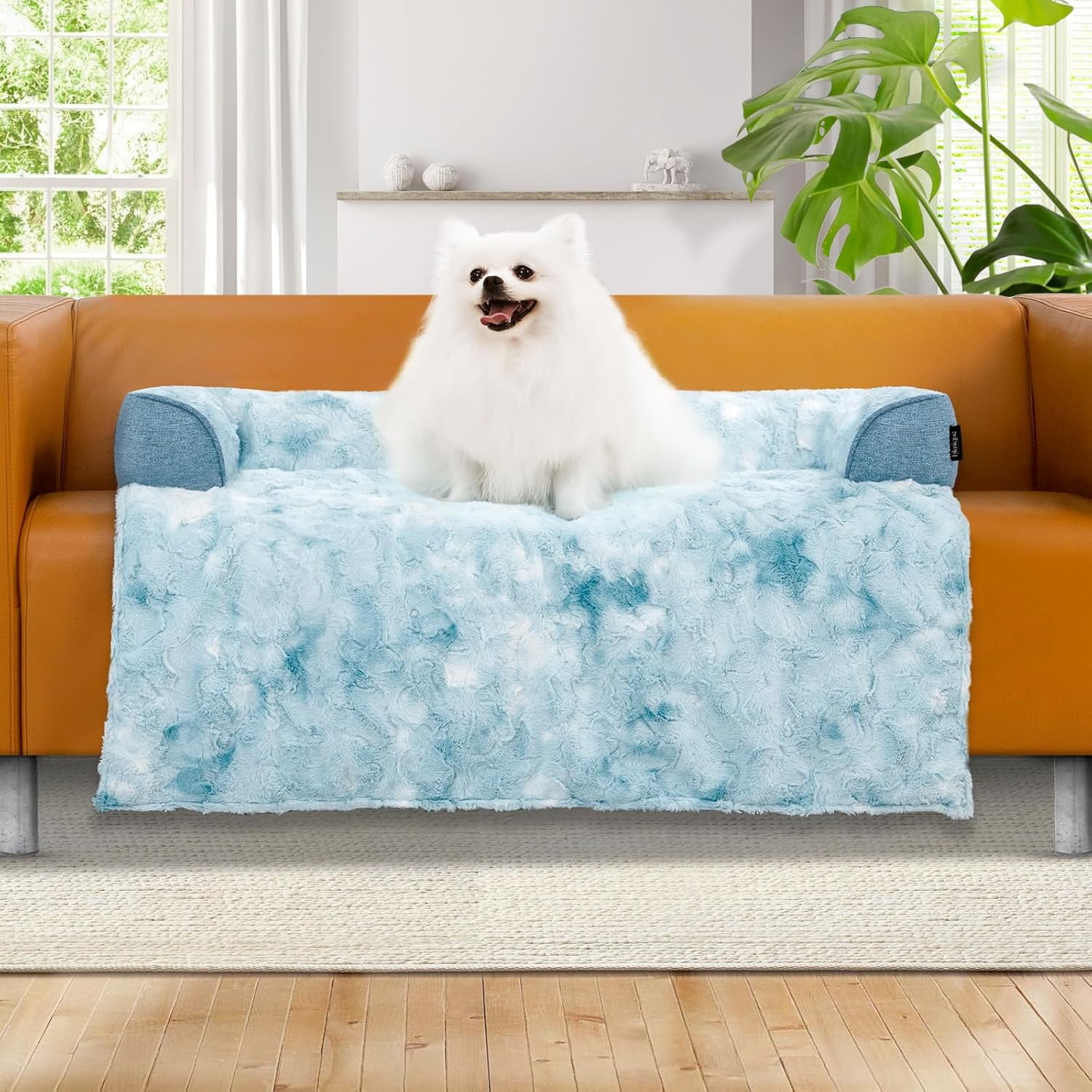 Calming Dog Couch Bed for Medium Dogs/Cats, 35 x 31 inch Waterproof ...