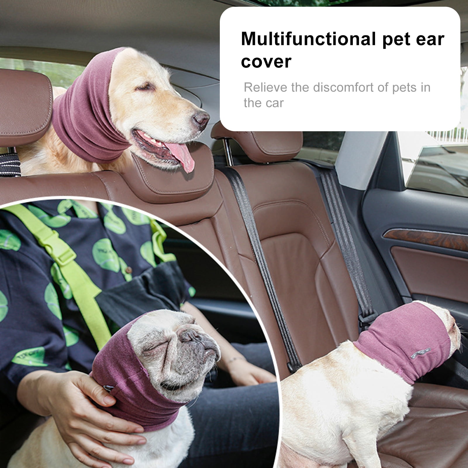 Calming Dog Ears Cover for Noise Reduce, Pet Hood Earmuffs for Anxiety ...