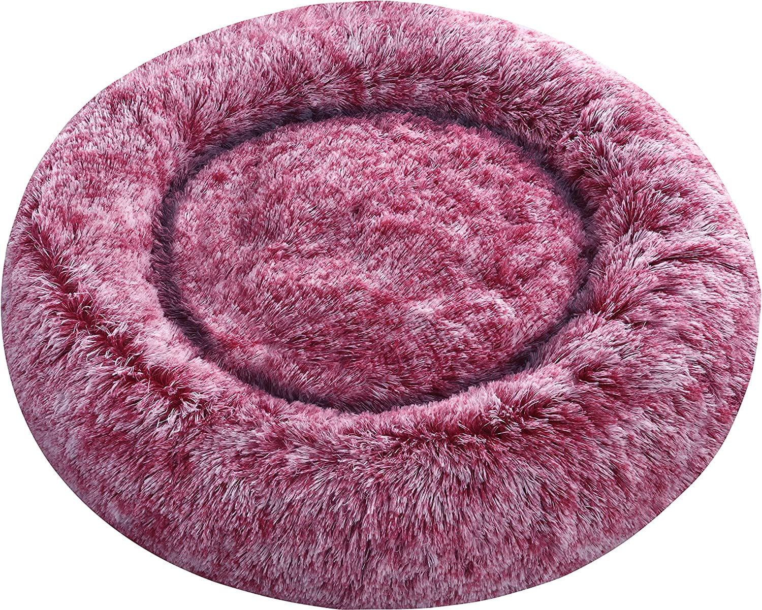 Calming Donut Dog Beds, 45 inches Round Cushion with Removable Washable ...