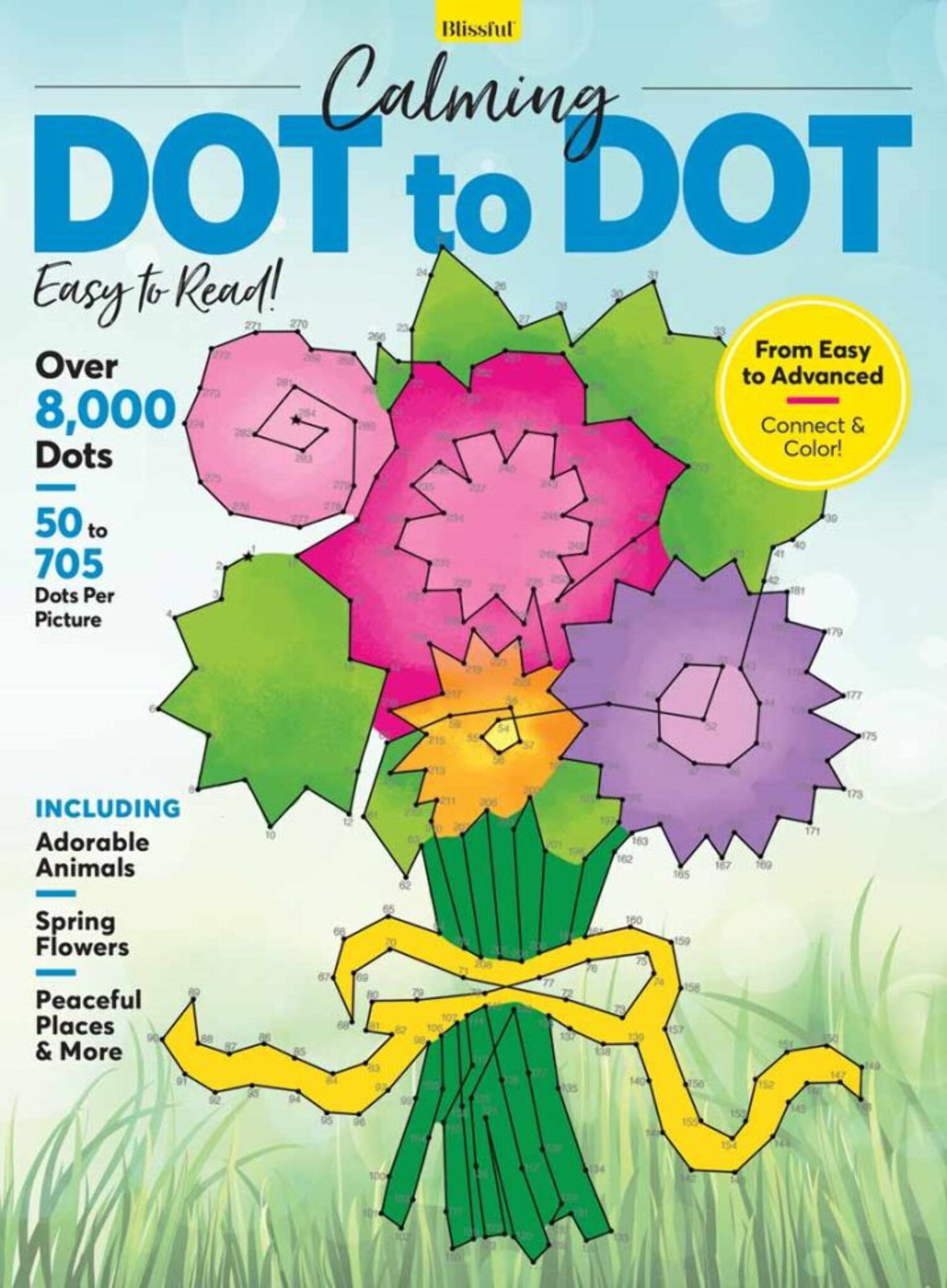 Calming Dot to Dot - Over 8,000 Dots, From Easy To Advanced, Adorable ...