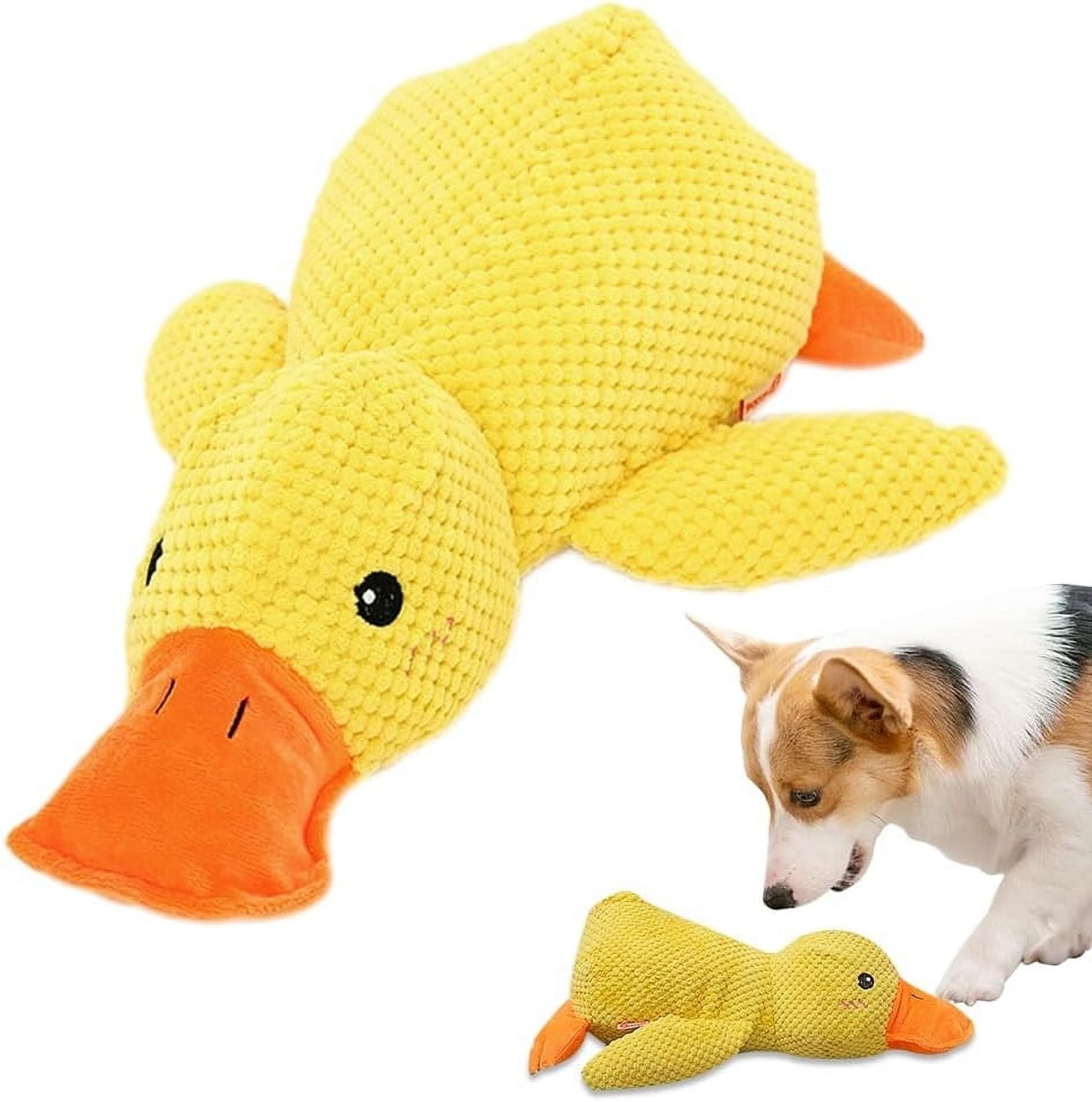 Calming Duck Dog Toy, Yellow Duck Dog Toy, Durable Dog Calming Duck Dog Toys, Dog Toys for ...