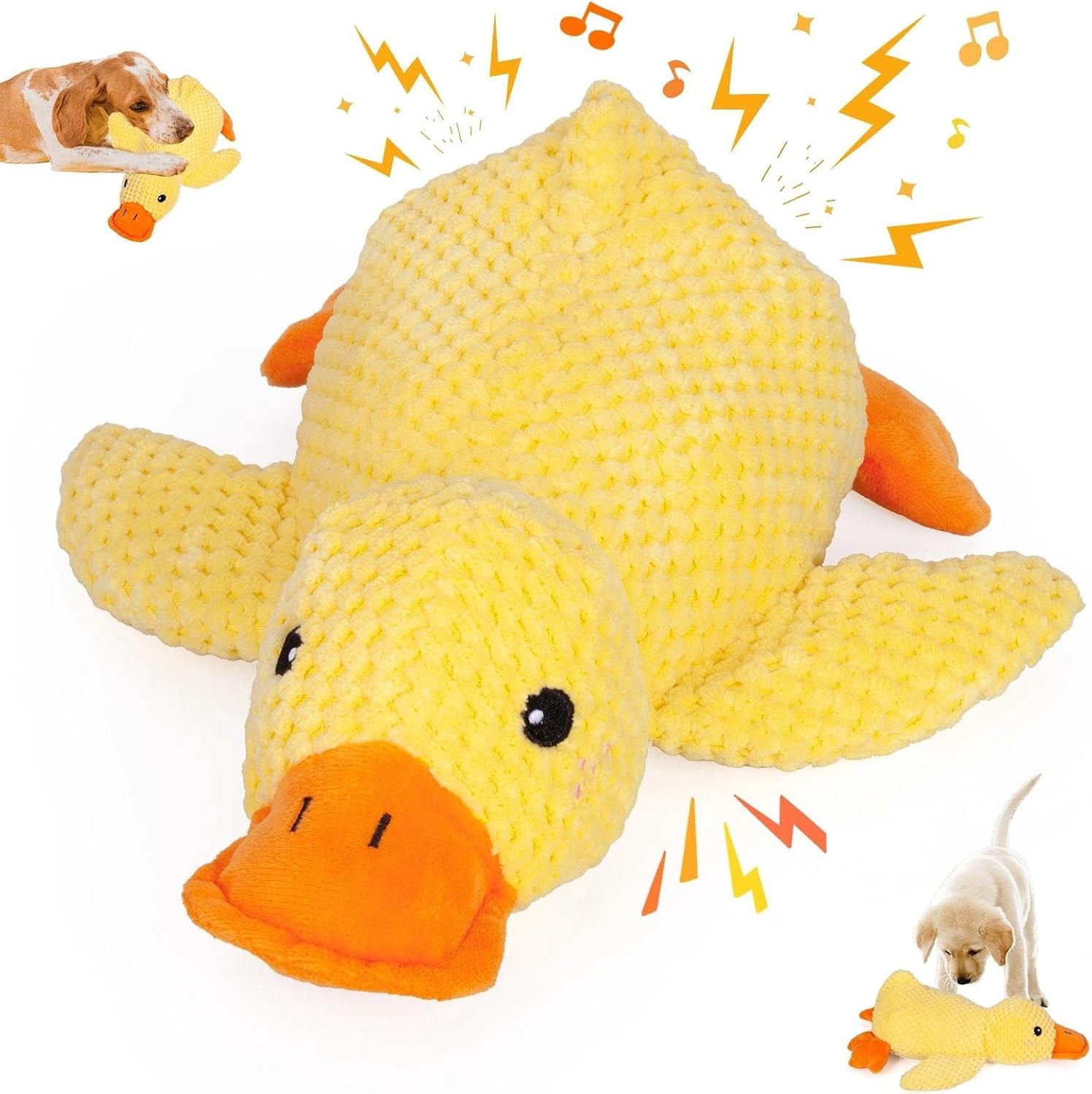 Calming Duck perfect toy for dogs who love to chew, with built-in soft ...