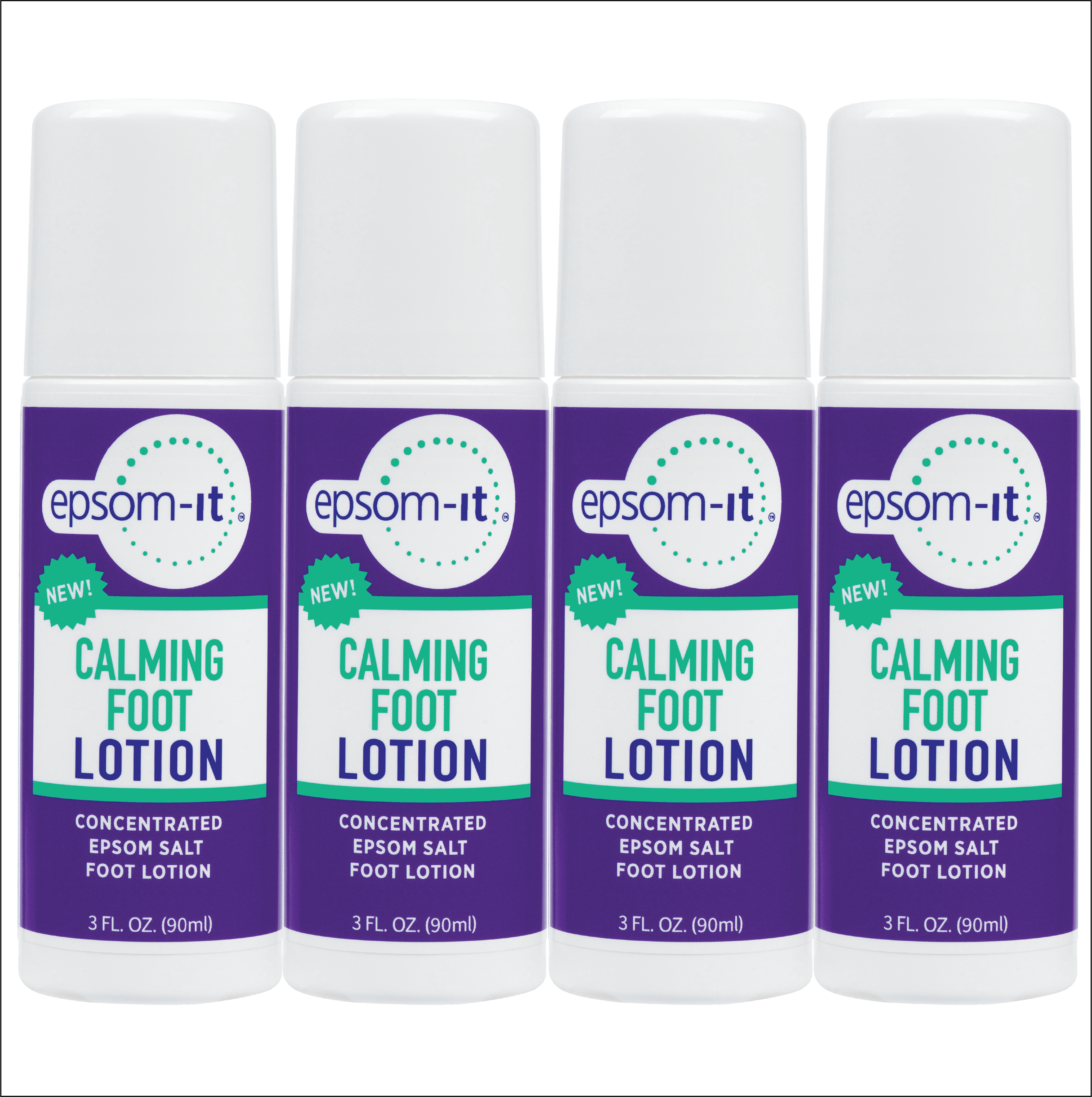 Epsom-It Calming Foot Lotion Rollerball Soften Tough Skin & Cracked ...