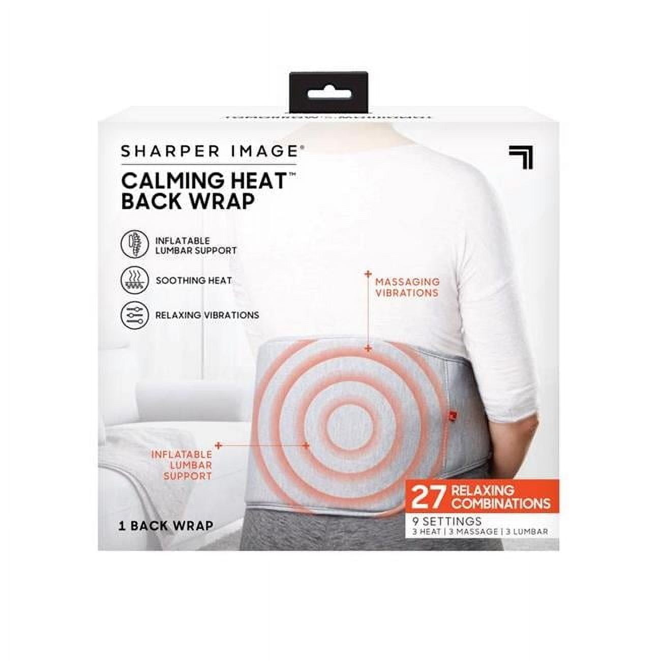 Calming Heat Back Wrap - Fabric, Gray - Walmart.com
