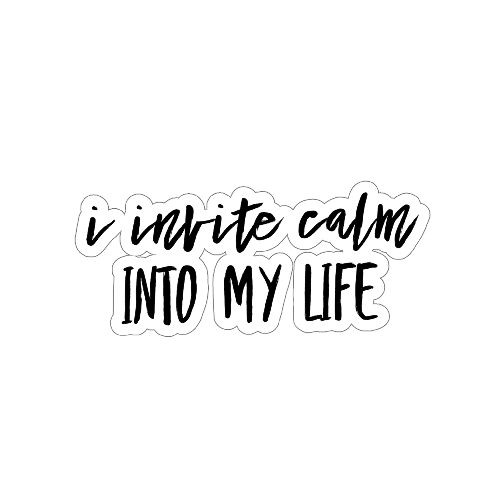 Calming Mantra Decal, Inviting Calm Sticker, Positive Affirmations ... Calming Mantra Decal, Inviting Calm Sticker, Positive Affirmations ...
