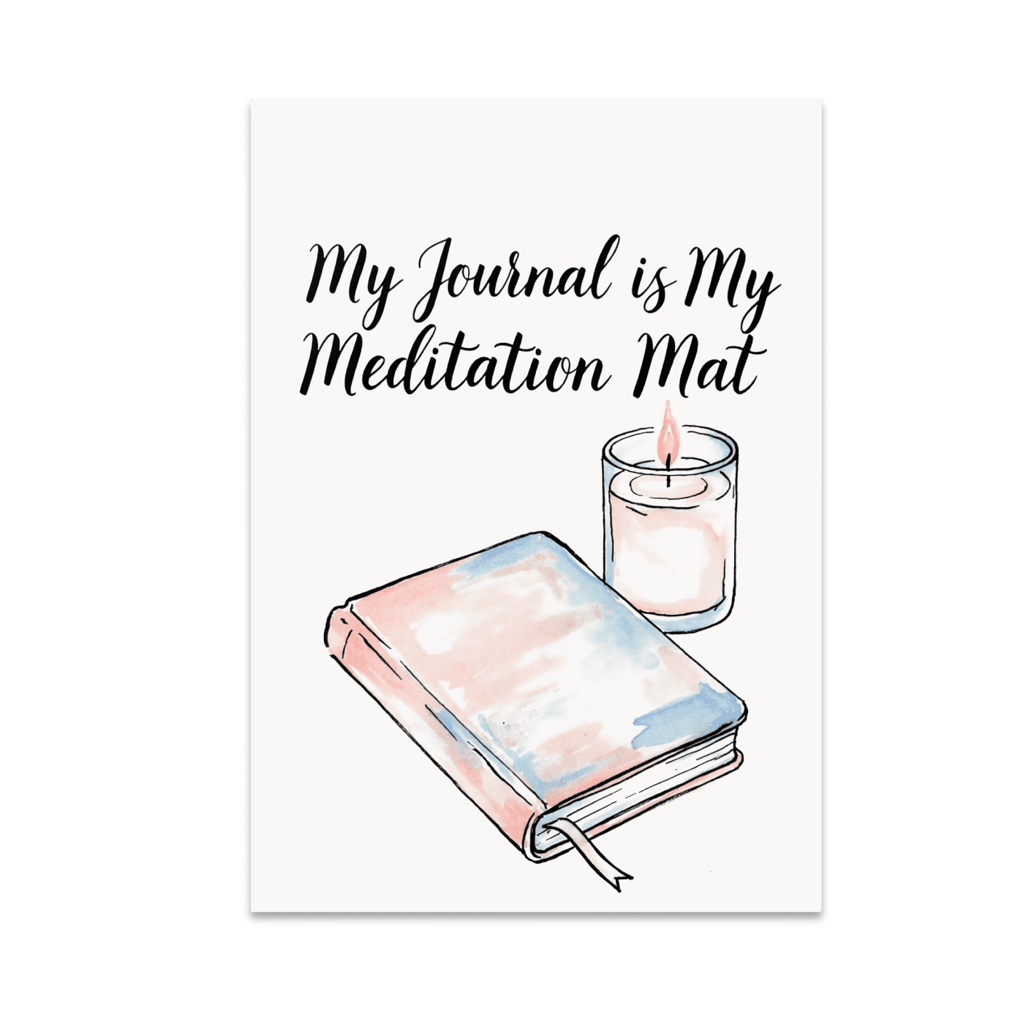 Calming Meditation Wall Art - Spiritual Journaling Enthusiast - 13x19 ...
