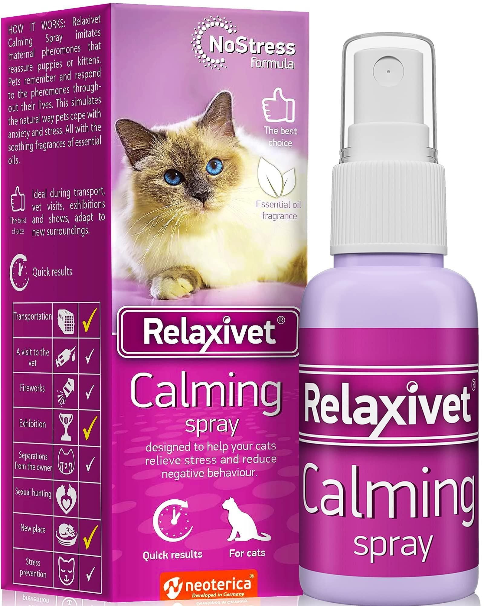 Calming Pheromone Spray Scratch for Cats Reduce Scratching Furniture ...