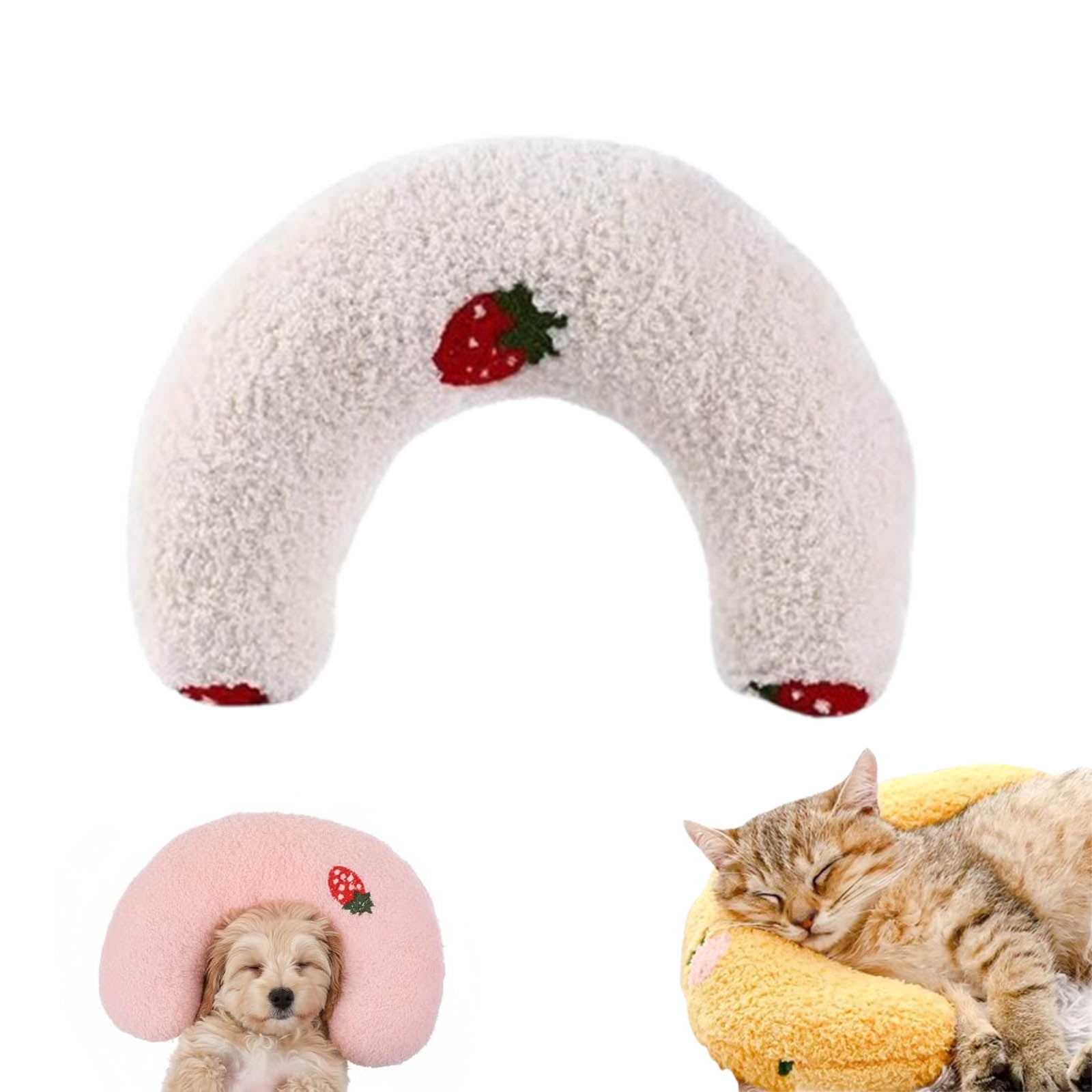 Calming Pillow for Dogs, Soft Dog Bed Pillows Pet Neck Pillow,Dog ...