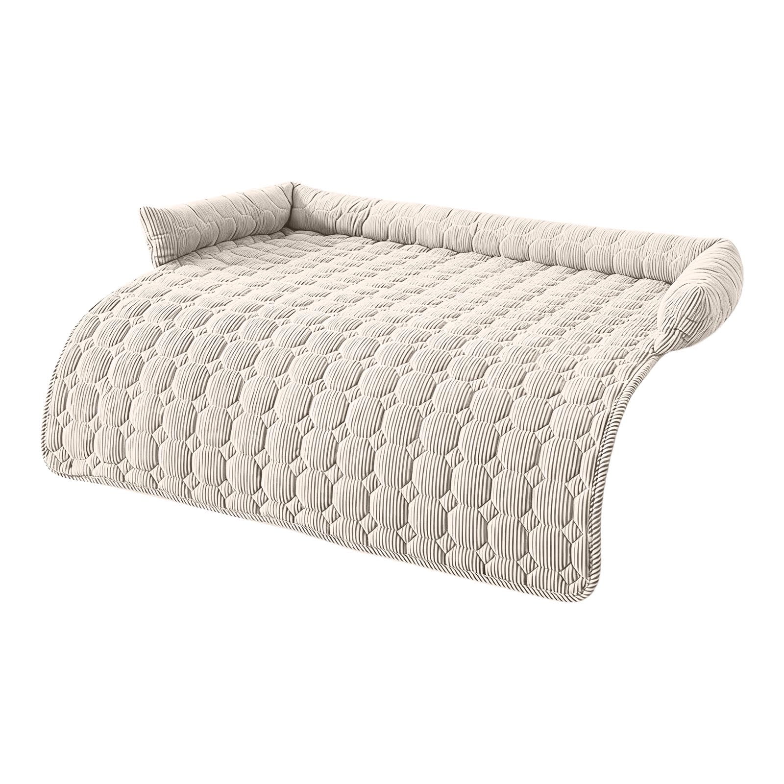 Calming Plush Dog Bed Mat with Non-Slip Bottom, 29x29 Inch Fluffy Pet ...