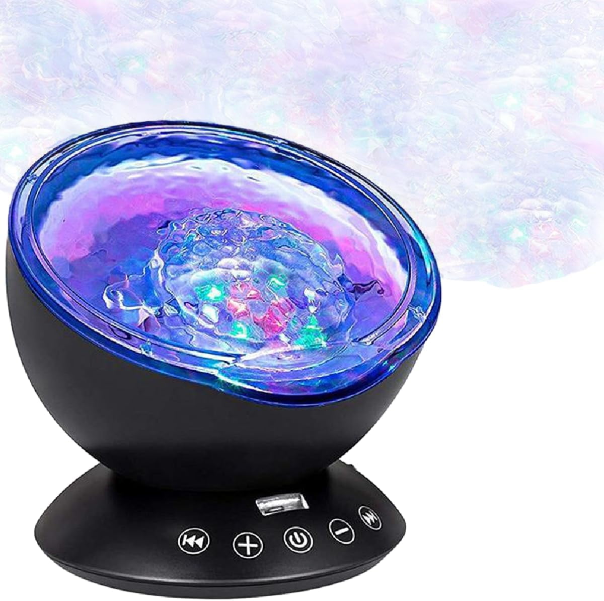Calming Sea Lamp - Night Light Projector for , 7 Light Modes, Color ...