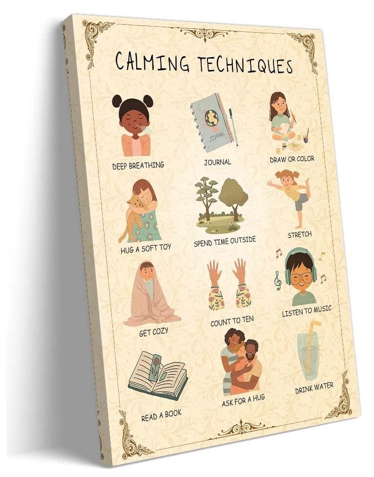Calming Strategies Poster Prints Coping Skills for Kids Mental Health ...