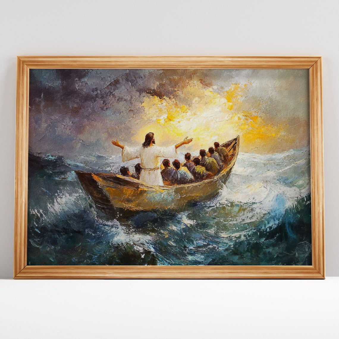Calming The Storm: Jesus' Divine Power, Jesus Calming The Storm, Oil ...