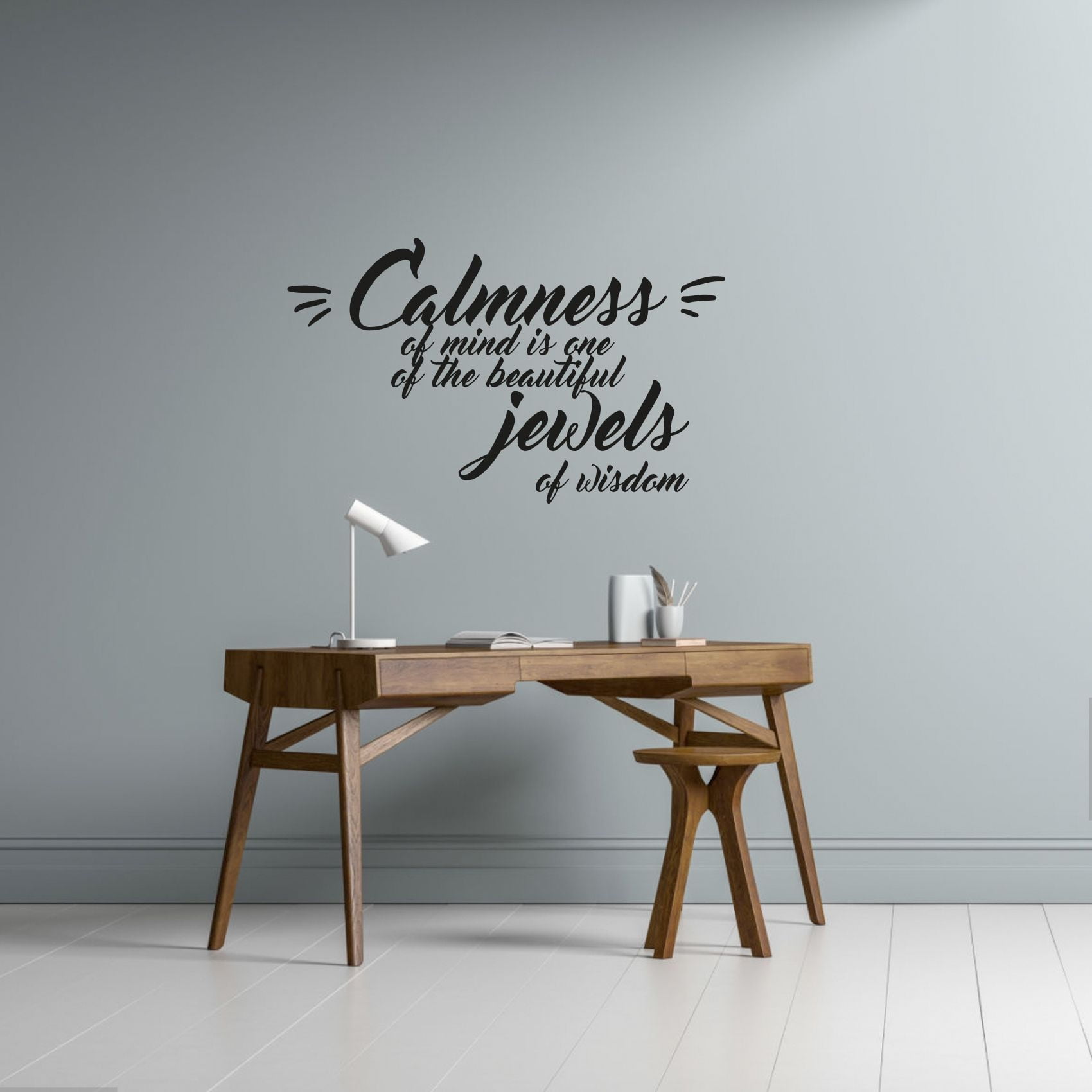 Calmness Of Mind Is One Of The Beautiful Jewels Of Wisdom Quote Vinyl ...