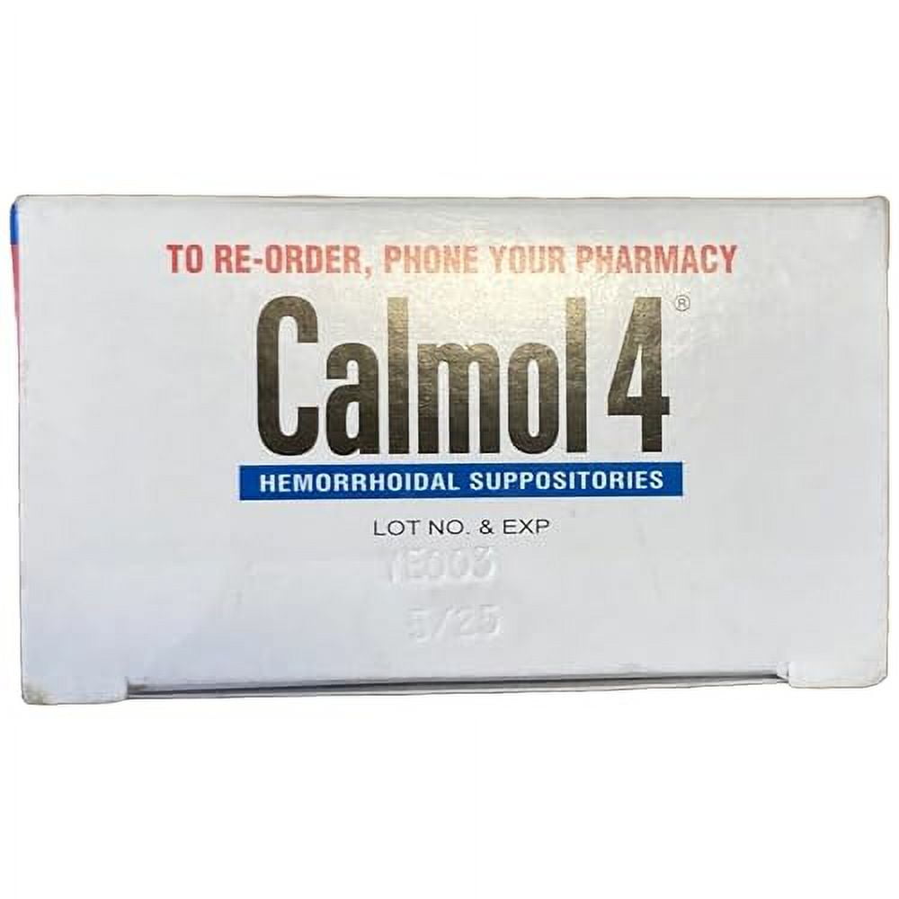 Calmol 4 Hemorrhoidal Suppositories 24 Each (Pack of 5) - Walmart.com
