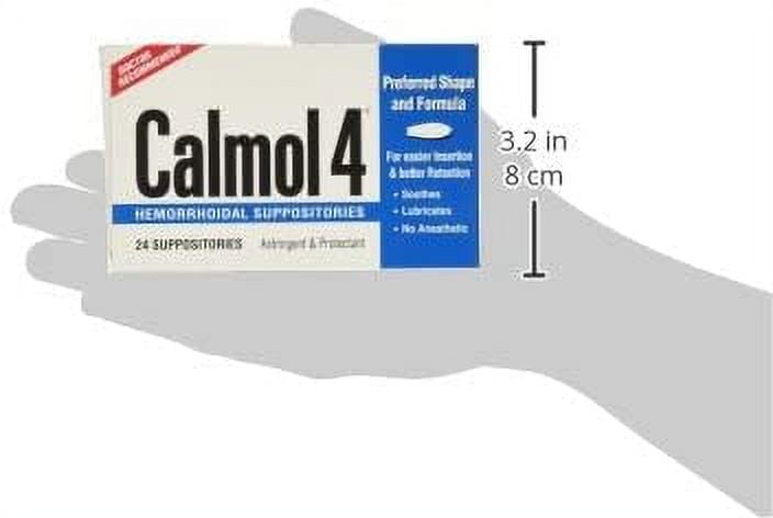 Calmol 4 Hemorrhoidal Suppositories, 3 Count - Walmart.com