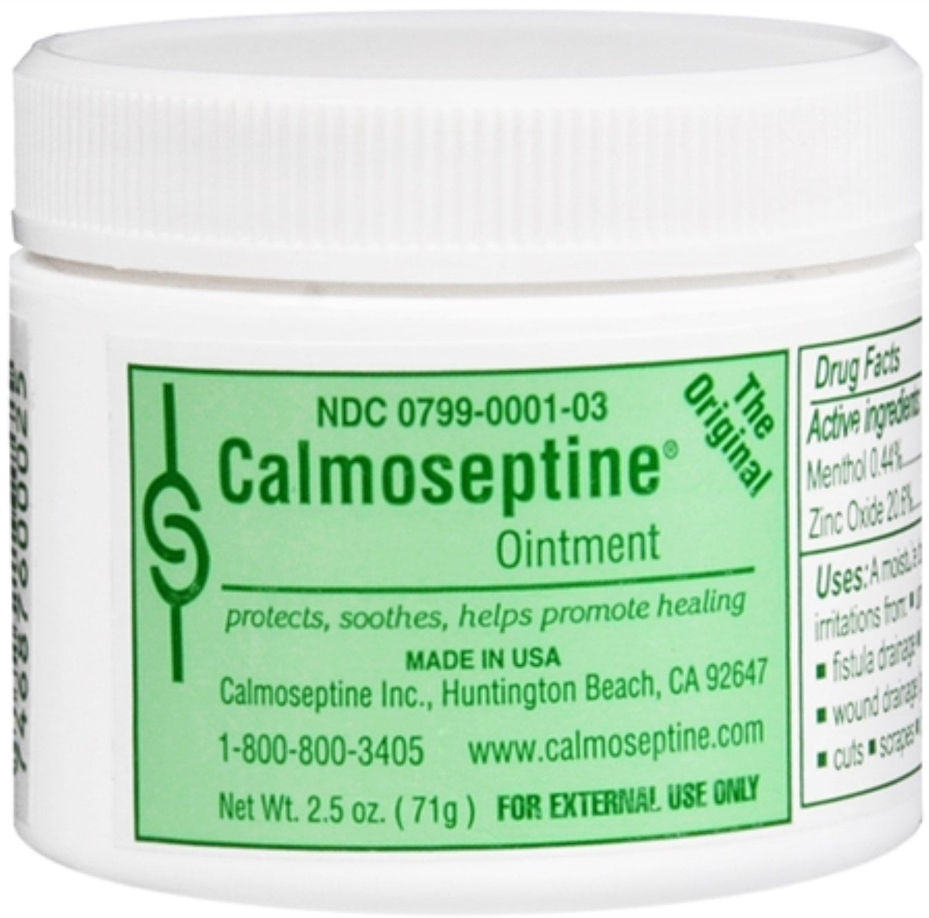 Calmoseptine Diaper Rash 2.5 Oz Ointment 2 Pk: Multipurpose Bacitracin ...