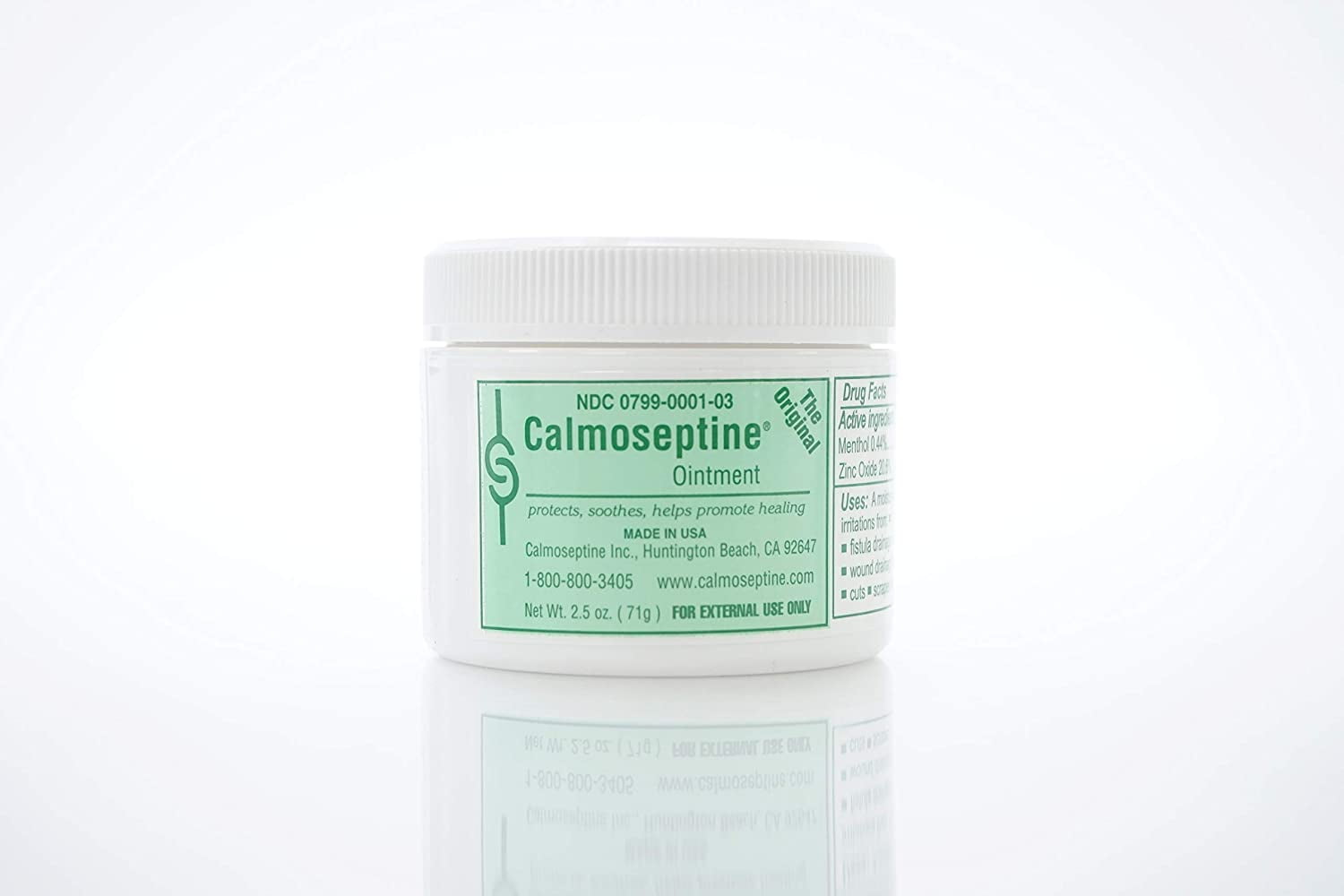 Calmoseptine Moisture Barrier Ointment, Skin Protectant Cream, 2.5 oz ...