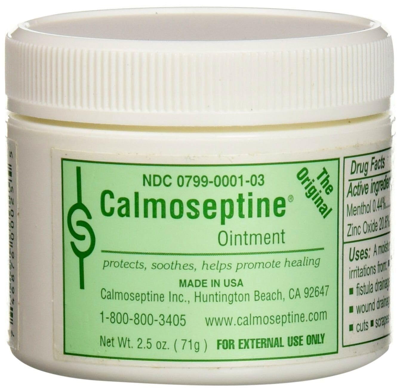 Calmoseptine Ointment, 2.5 Oz. HSA/FSA Eligible - Walmart.com