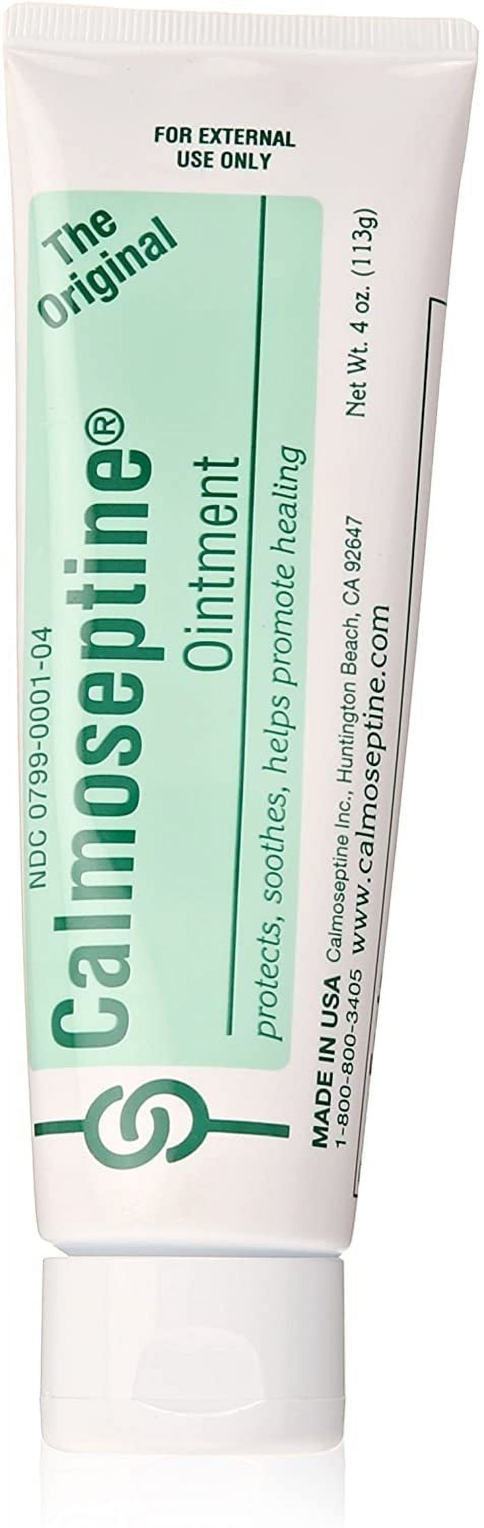 Calmoseptine Multipurpose Ointment Tube, 4 Ounce, Moisture Barrier ...
