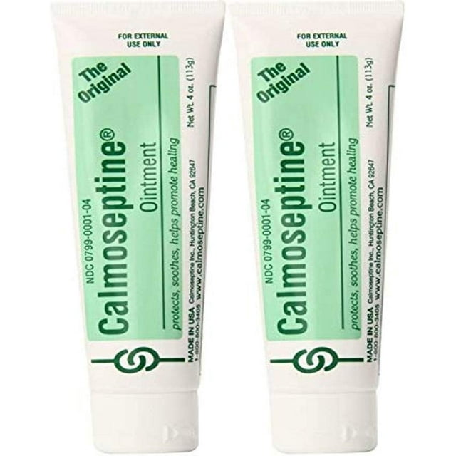 Calmoseptine Ointment, 4 Ounce Tube (Pack of 2) - Walmart.com