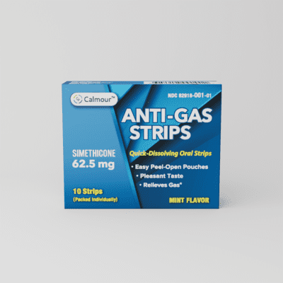 Calmour Anti-Gas Gas Relief Quick Dissolving Strips Pack of 10 ...