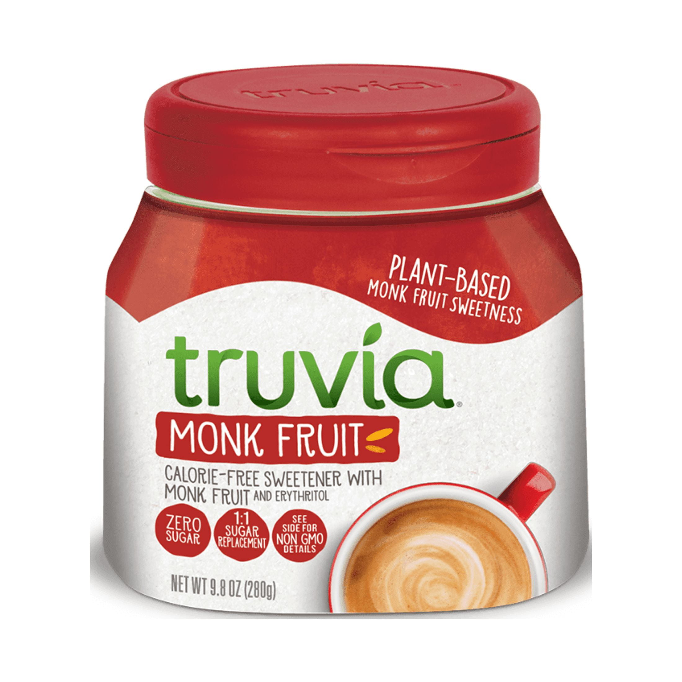 Truvia Monk Fruit Calorie-Free Sweetener, Spoonable, Zero Sugar, Gluten ...