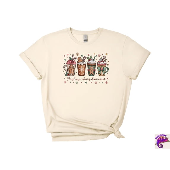 Calories Don’T Count Shirt, Coffee Tee, Drinks T-Shirt, Cute Quote ...