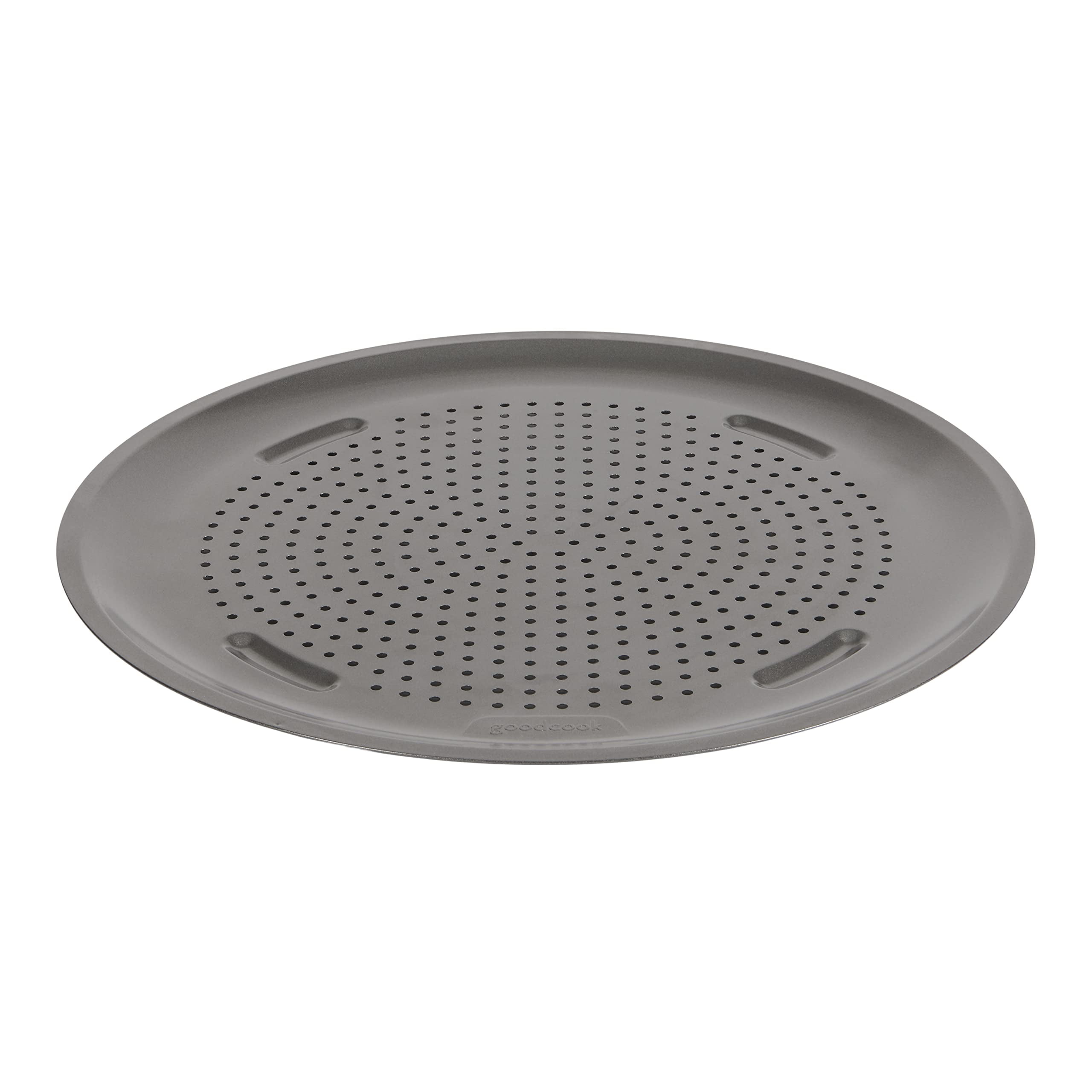 Calphalon Nonstick Pizza Pan, 16", Heavy-Gauge Steel, Perforated for ...