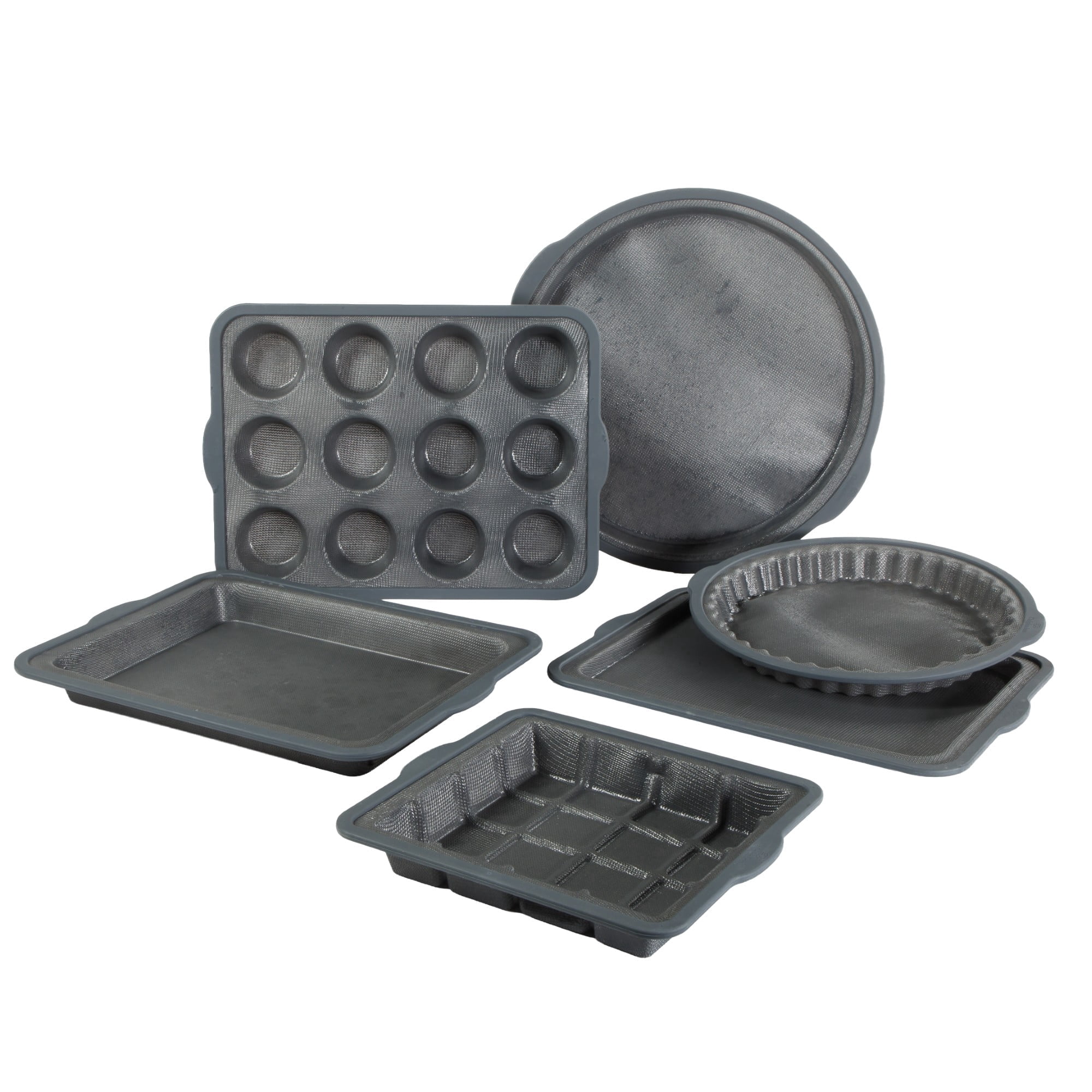 Calphalon Omni Exclusive Technology Fiber Glass Sillicone Gel 6 Piece ...