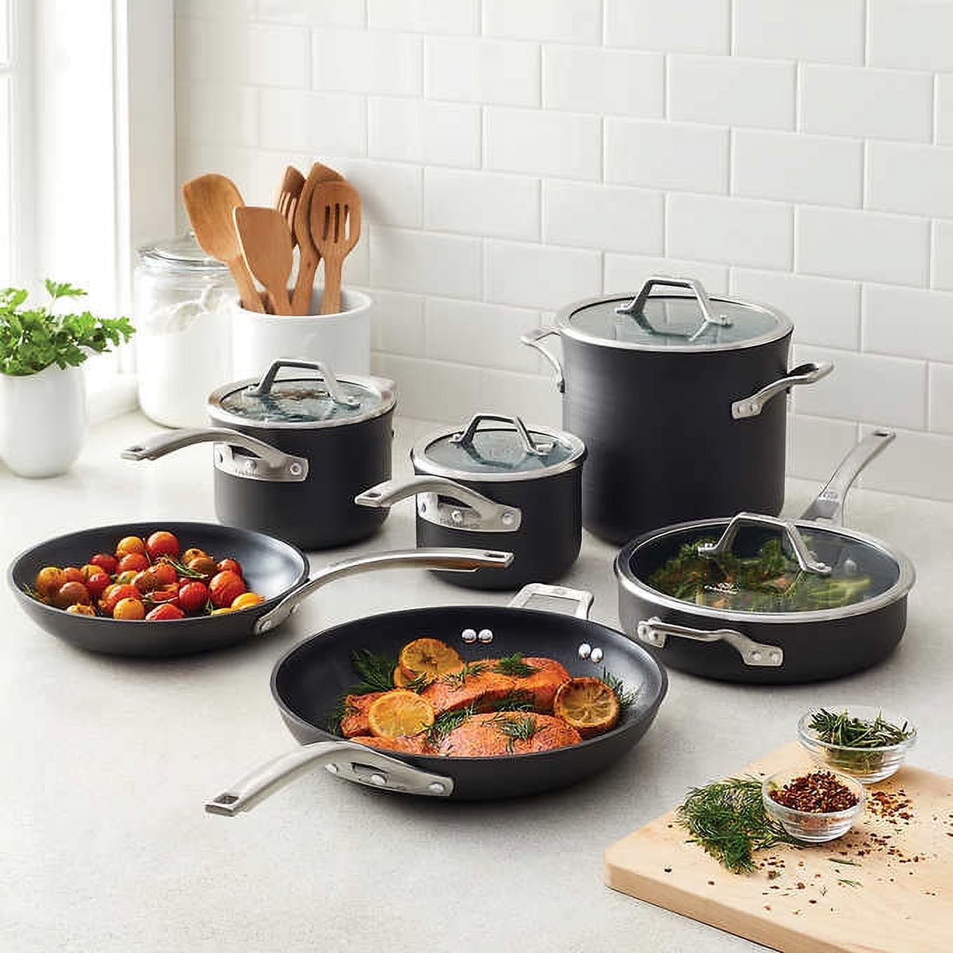 Calphalon Signature 10-piece Hard Anodized Cookware Set - Walmart.com