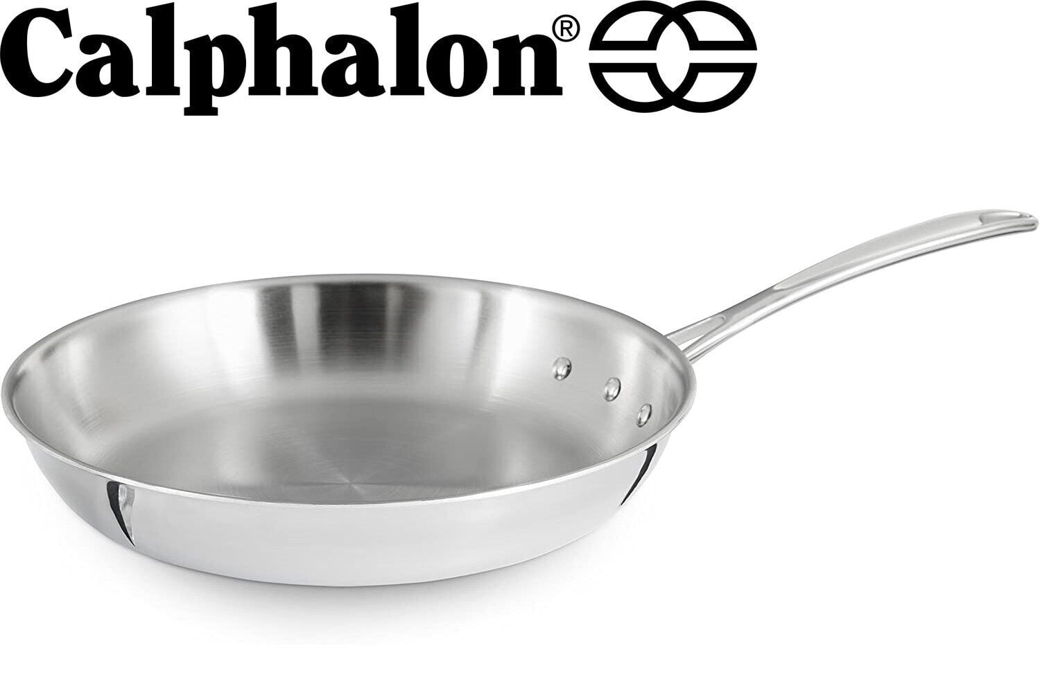 Calphalon Stainless Steel 10 inch Tri Ply Skillet Steak Fry Pan 1390 ...