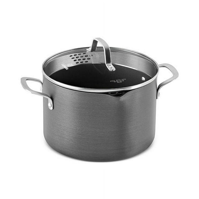 Calphalon Classic Nonstick 8-Quart Hard Anodized Stock Pot with Lid ...