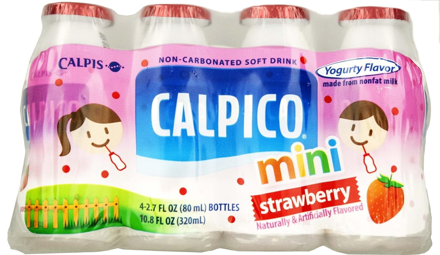 Calpico Mini 4pk Strawberry - Walmart.com