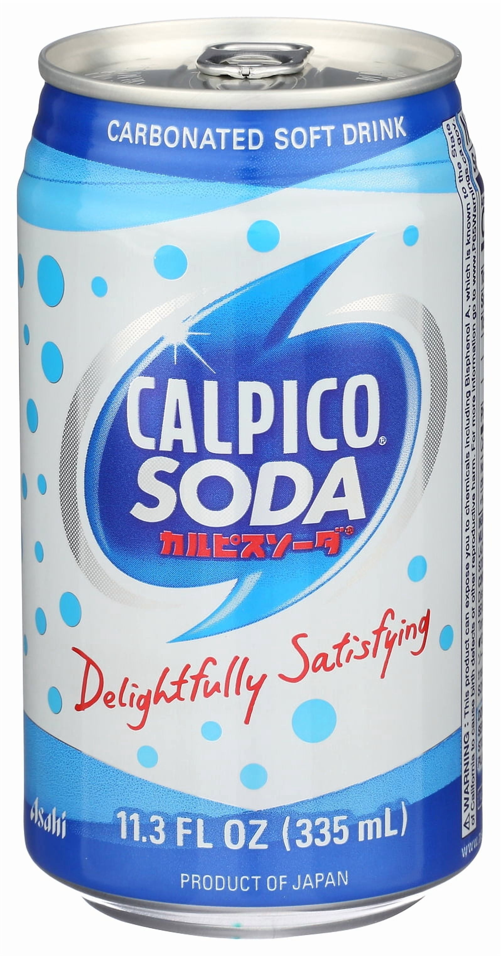 Calpico Soda Carbonated Soft Drink, Original Flavor, 11.3 Fl Oz Can ...