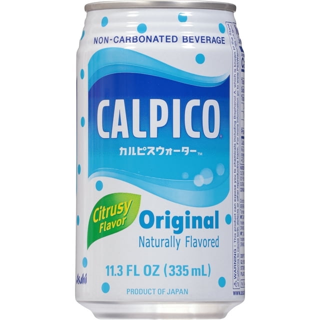 Calpico Water Original Naturally Flavored 335mlX4can - Walmart.com