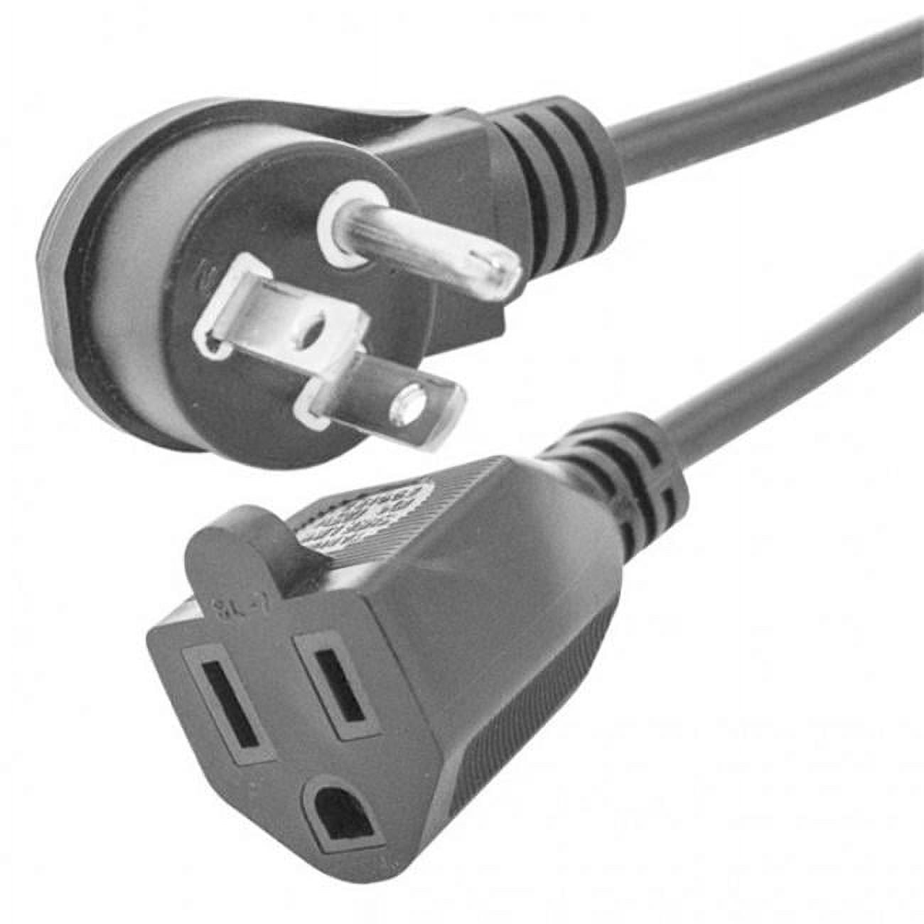 Calrad 55-789RT-6IN 6 in. Long Flat Right Angle 45 Degree 3 Prong Male ...